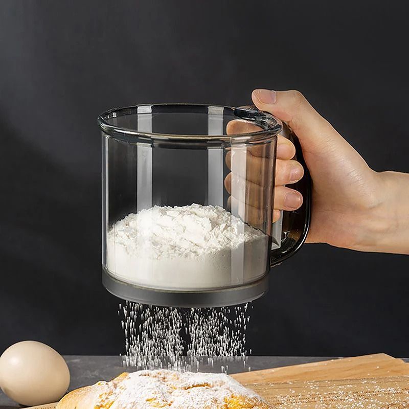 Handheld Semi-Automatic Flour Sieve & Sugar Sifter | Inspire Uplift