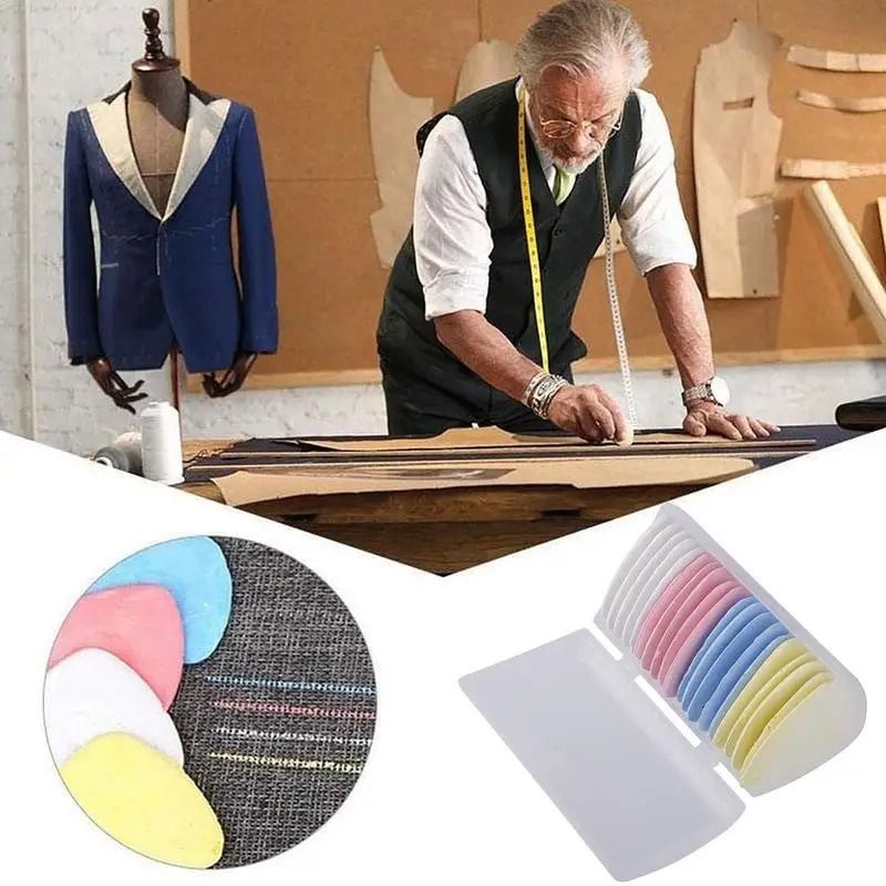 Colorful Erasable Tailors Chalk for Precise Fabric Marking | Inspire Uplift