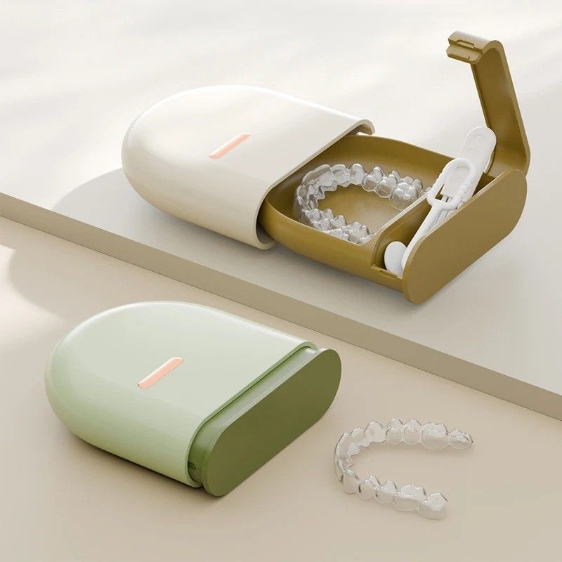 Invisible Design Retainer Case – Portable Mouth Guard Box | Inspire Uplift