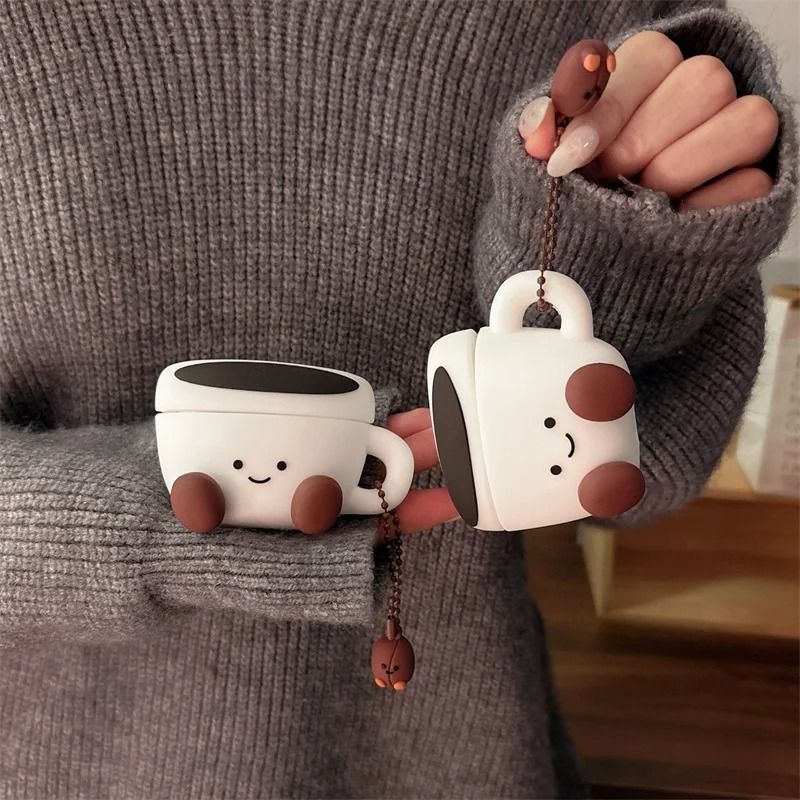 3D Smiling Face Coffee Cup AirPods Case | Inspire Uplift
