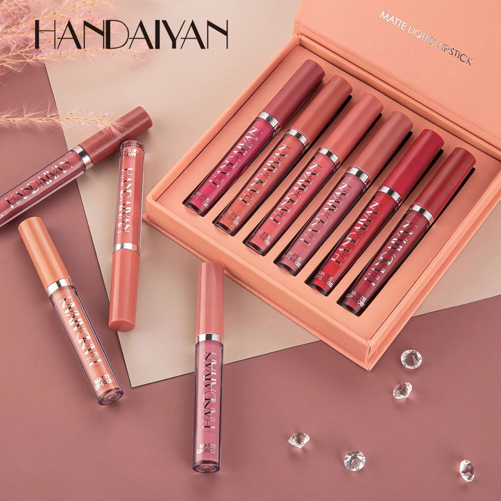 HANDAIYAN 6pcs Matte Lip Gloss Gift Set | Inspire Uplift