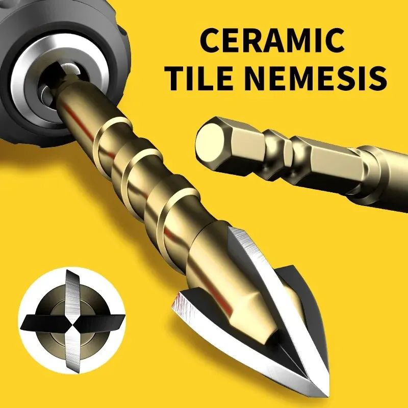 Cross Hex Tile Drill Bit Set 3-12mm - Durable | Inspire Uplift