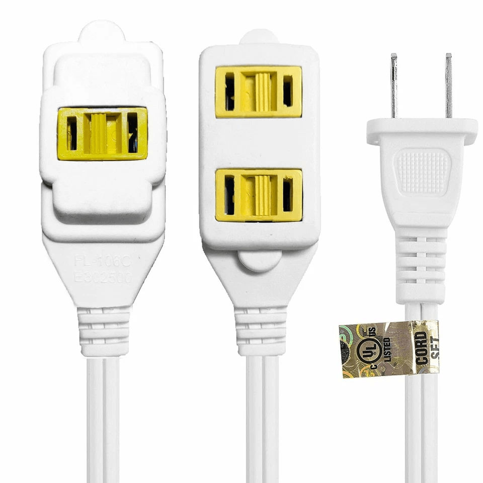 20 FT White Indoor Extension Cord | Inspire Uplift