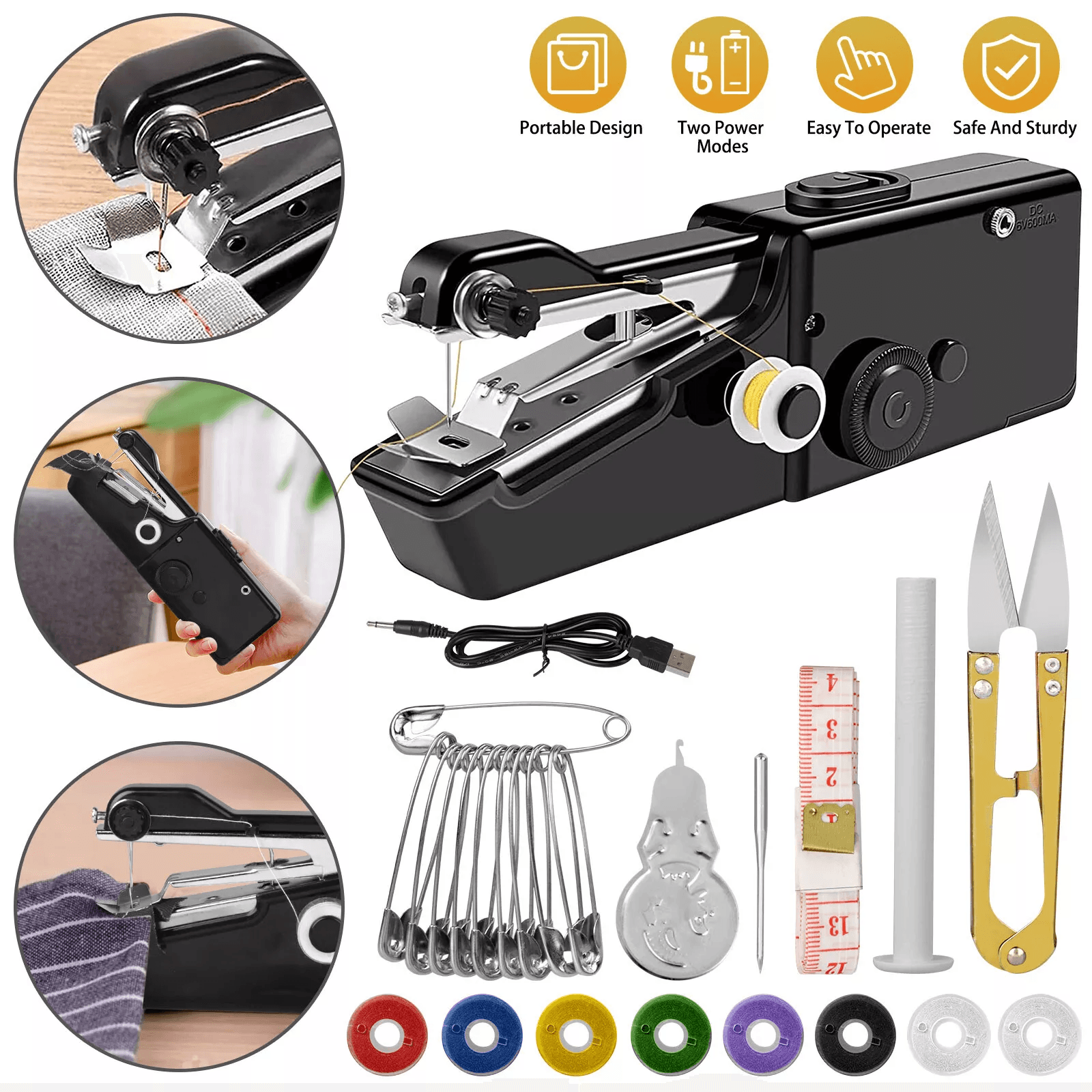 Mini Portable Sewing Machine – Cordless DIY Kit | Inspire Uplift