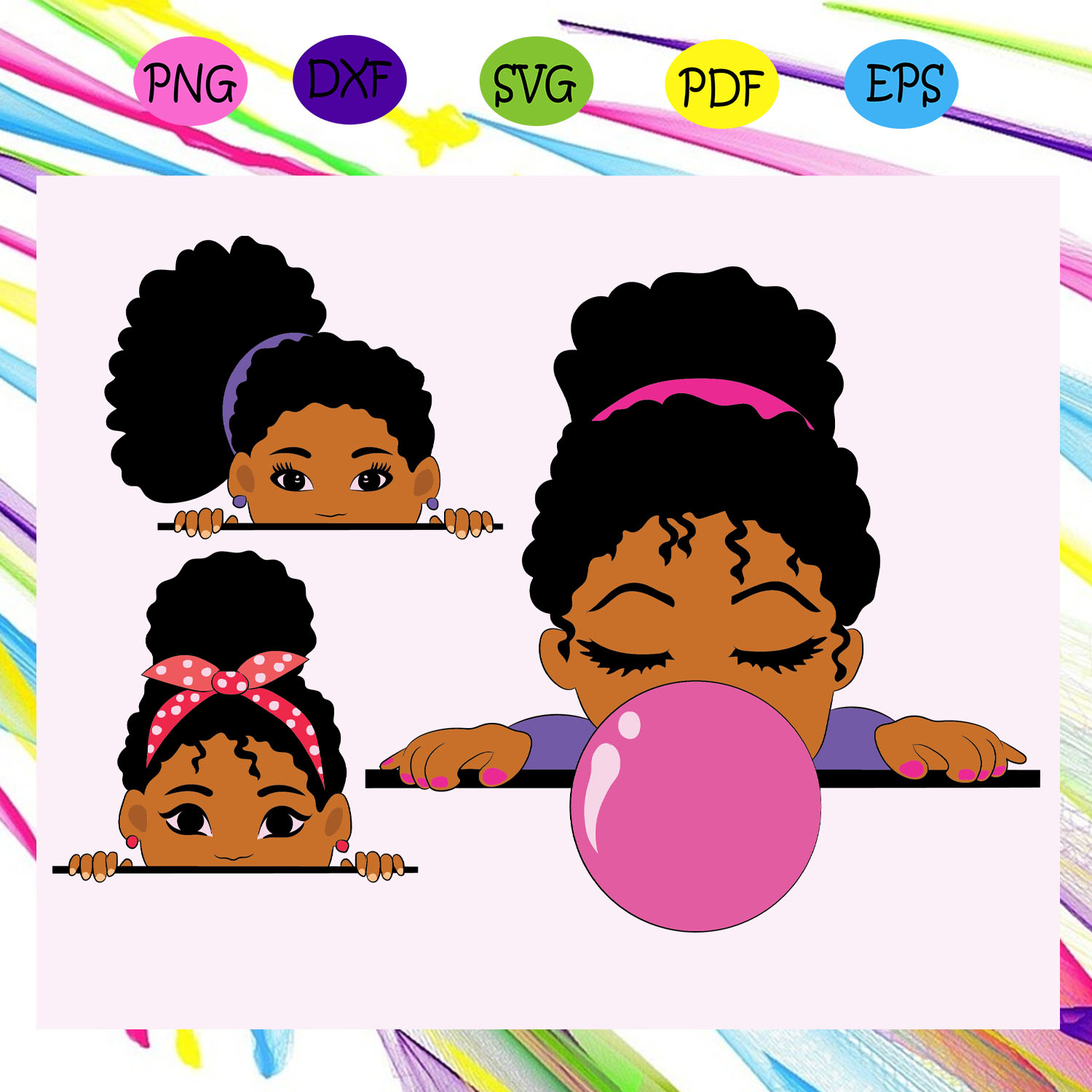Peekaboo Girl Svg | Inspire Uplift