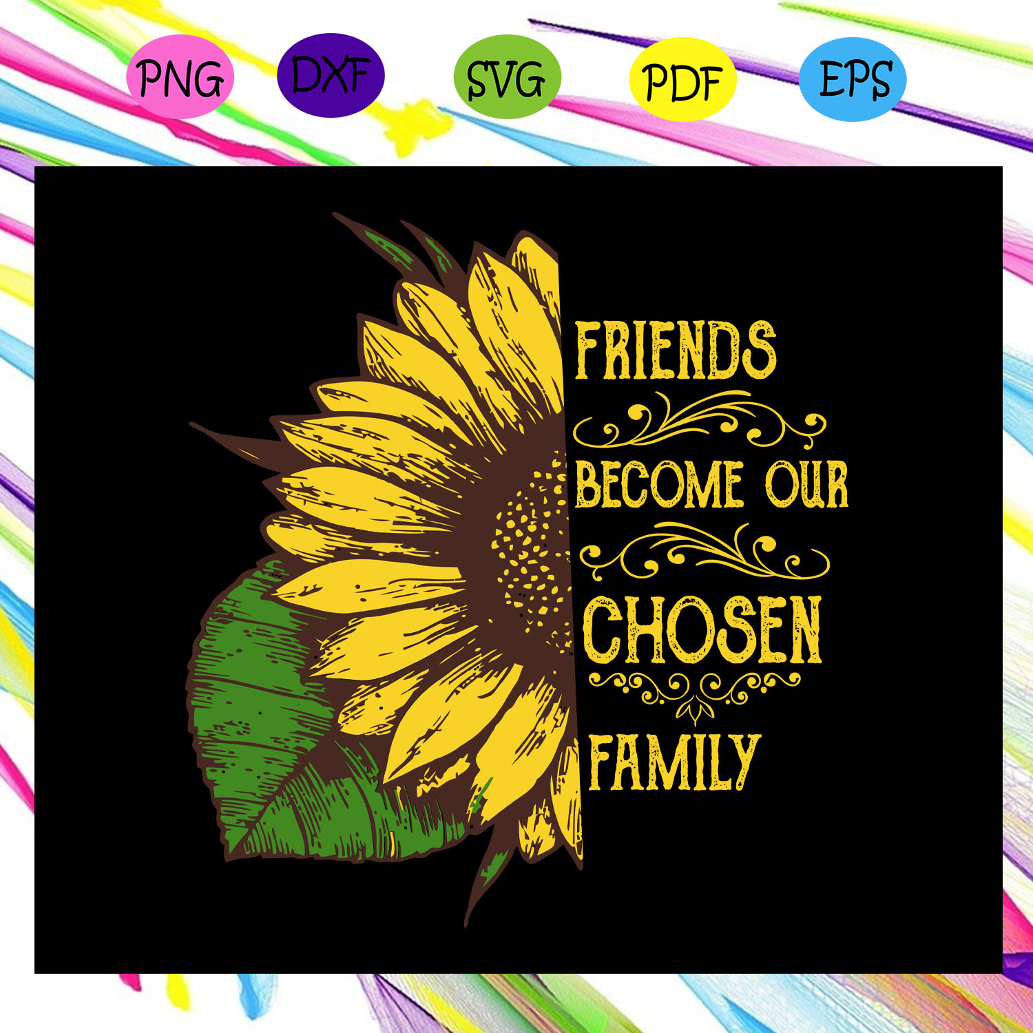 friends chosen family svg - Inspire Uplift