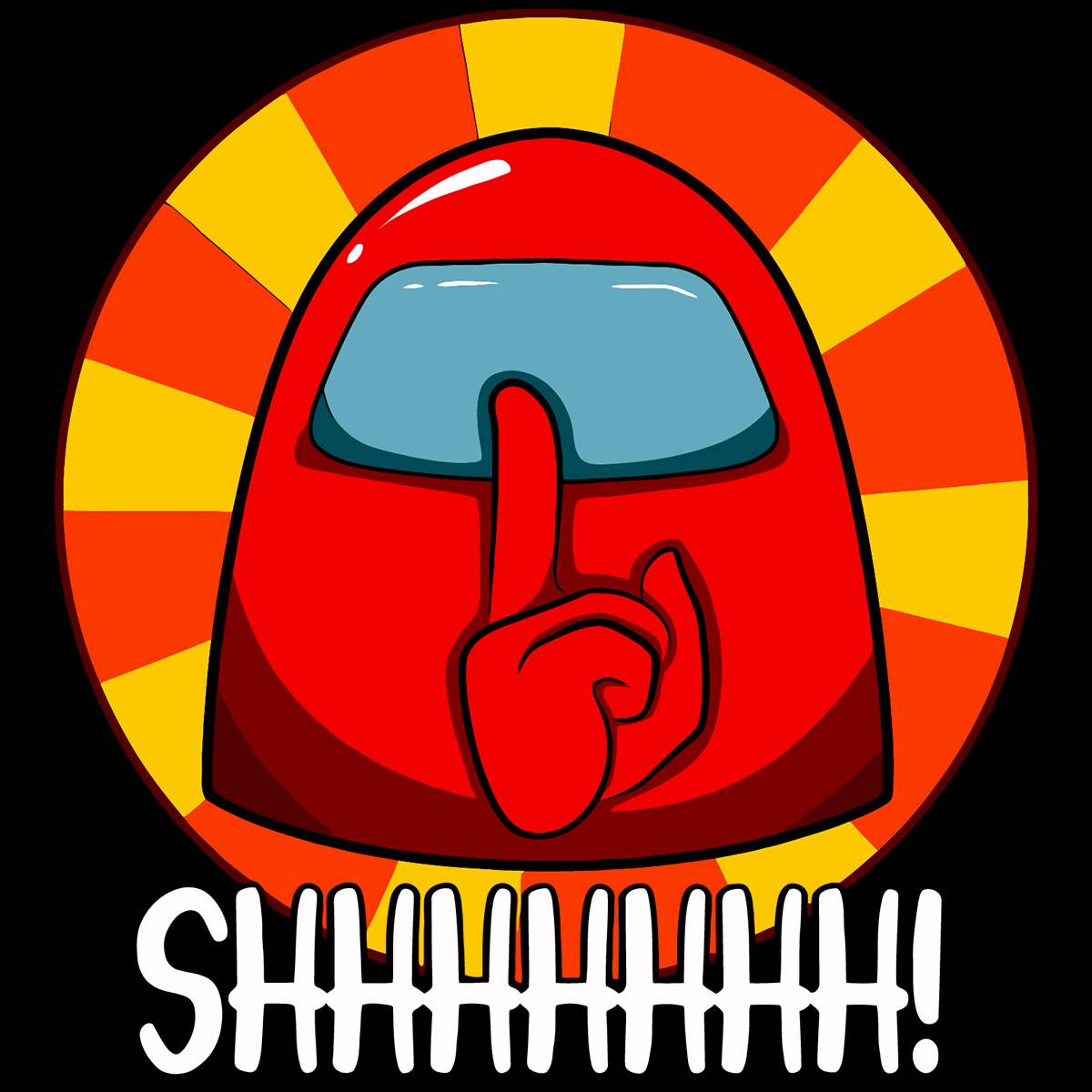 Shhhhhh among us among us svg | Inspire Uplift