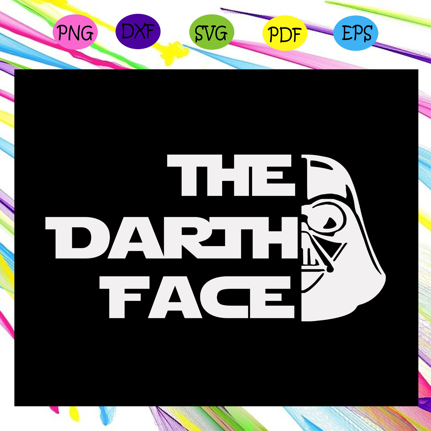 The darth face ar Wars Svg - Inspire Uplift