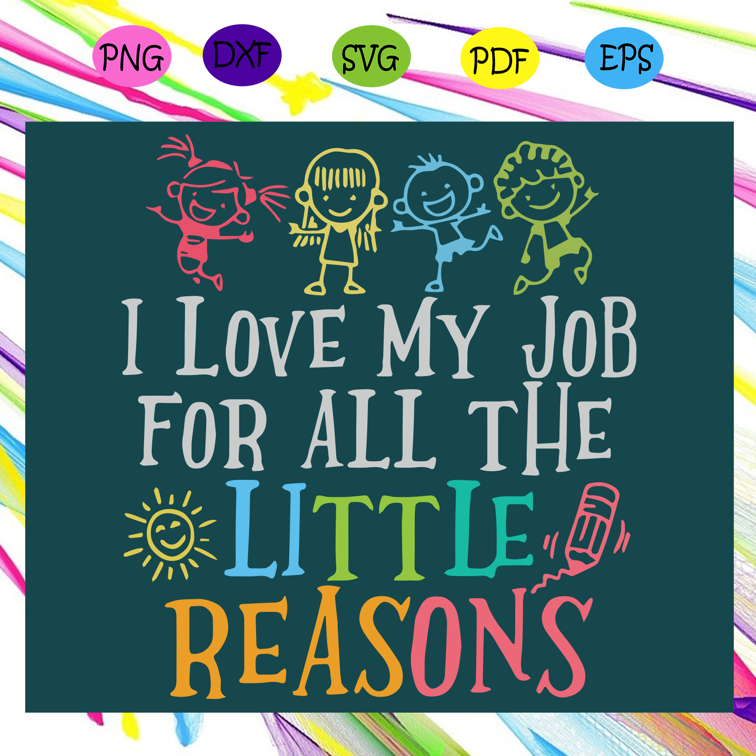 I love my job for all the little reasons Trending Svg | Inspire Uplift