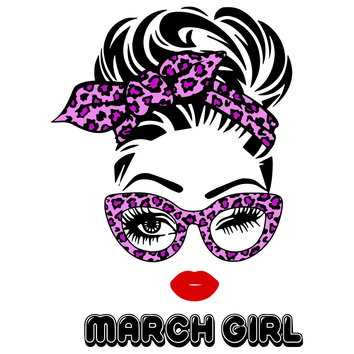 March Girl Svg | Inspire Uplift