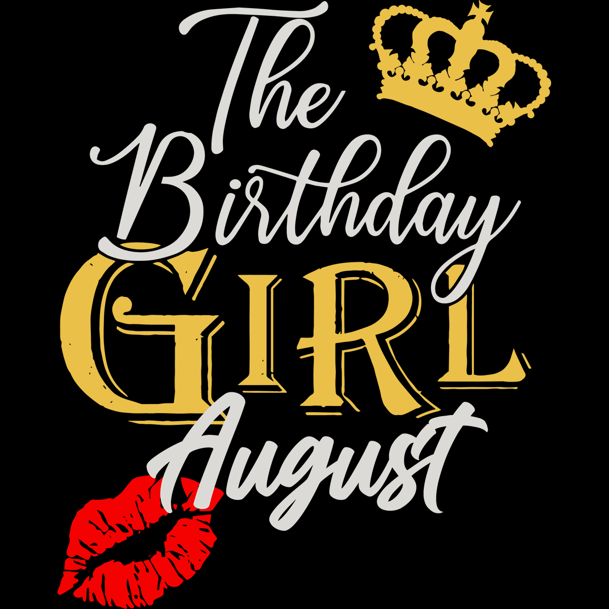 August Birthday Svg | Inspire Uplift
