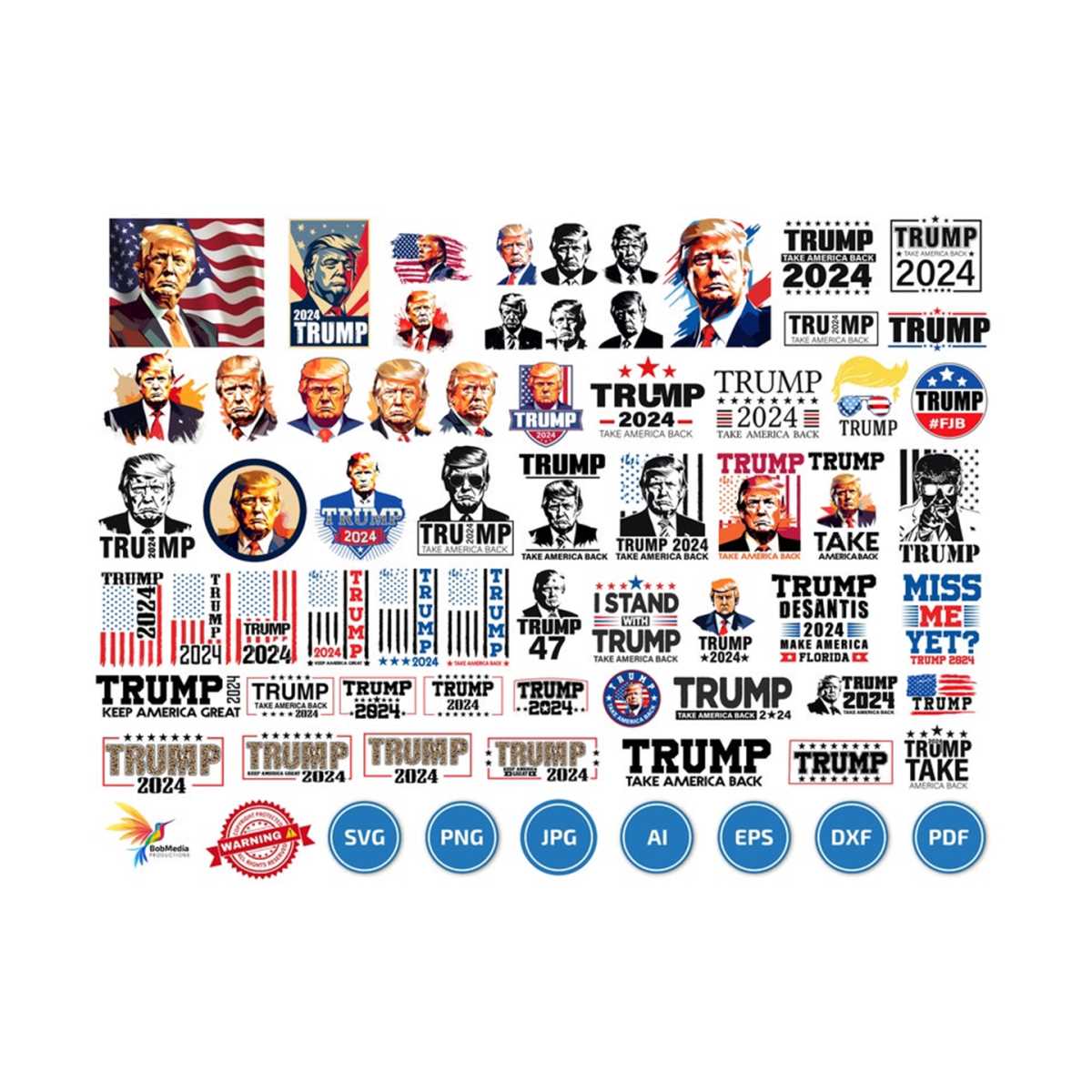 Trump 2024 Svg png Huge Bundle, Donald Trump Svg, Trump Svg | Inspire ...