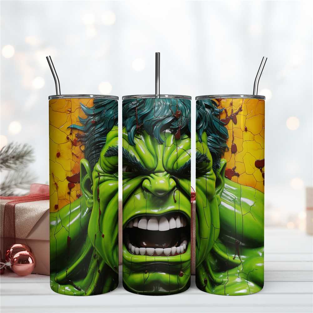 Hulk Comics Tumbler Design Wrap, Hulk Design, Skinny 20oz Tu - Inspire ...
