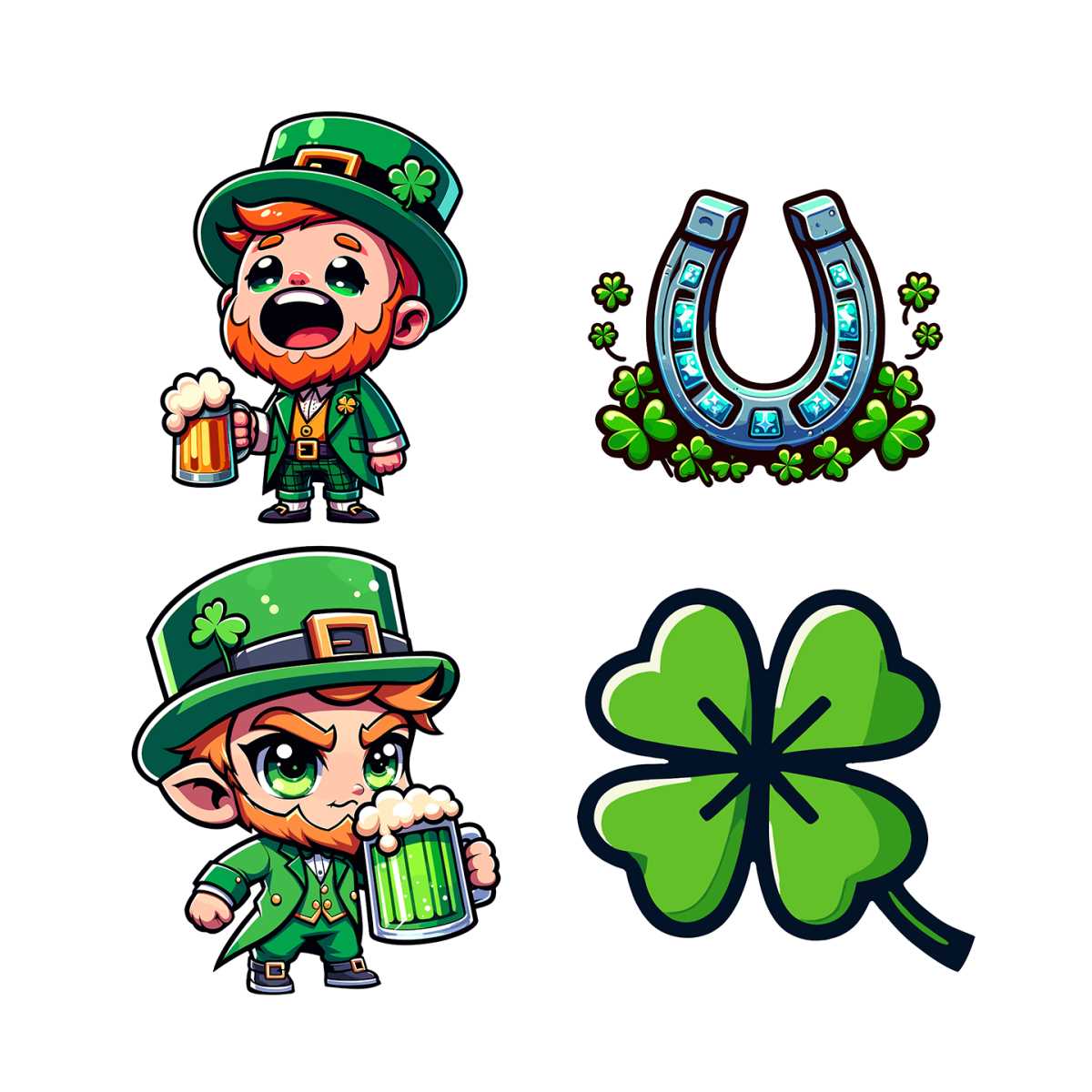 Lucky Icons 4 Bundle Digital Download File | Inspire Uplift