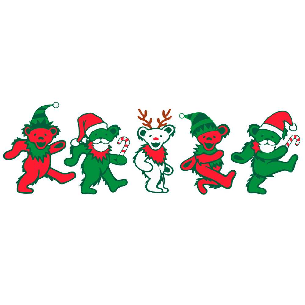 Grateful Dead Dancing Bears Christmas Svg, Trending Svg, Gra | Inspire ...