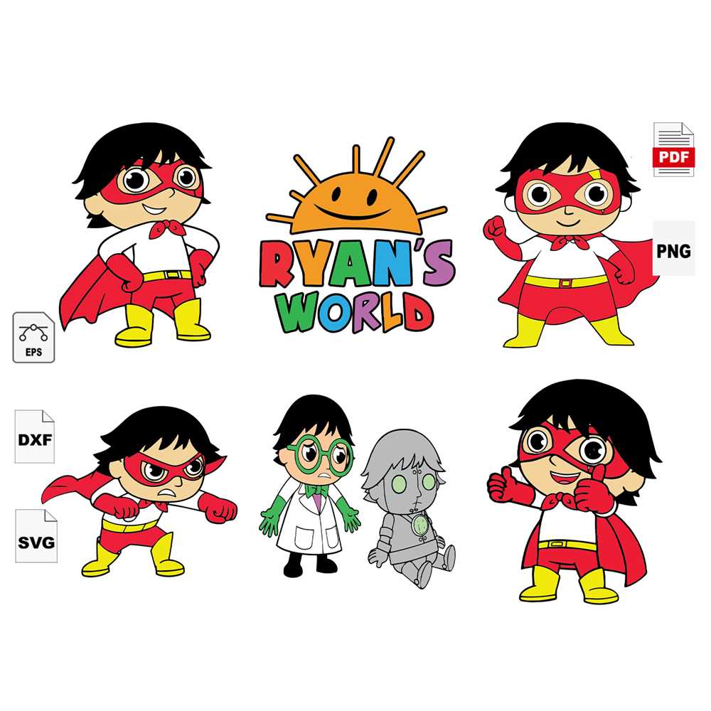 Ryans World Bundle, Ryan World Svg, Ryan Vector, Ryan Svg, R | Inspire ...