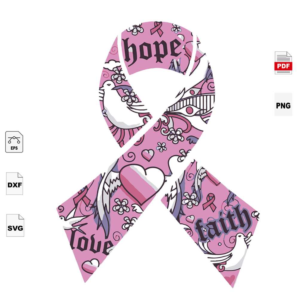 Hope Love Faith, Breast Cancer Svg, Cancer Awareness, Cancer | Inspire ...