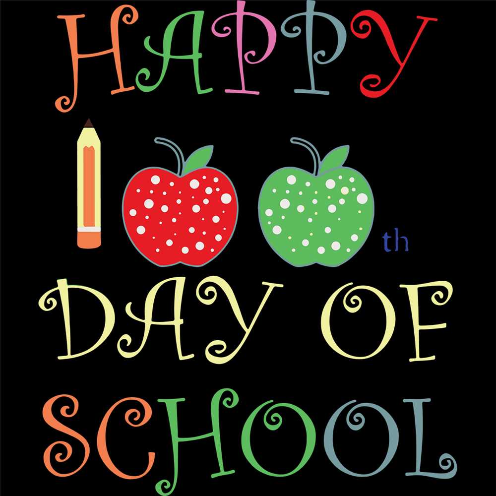 Happy 100th Day Of School,Happy 100th Day Of School Gift,100 | Inspire ...