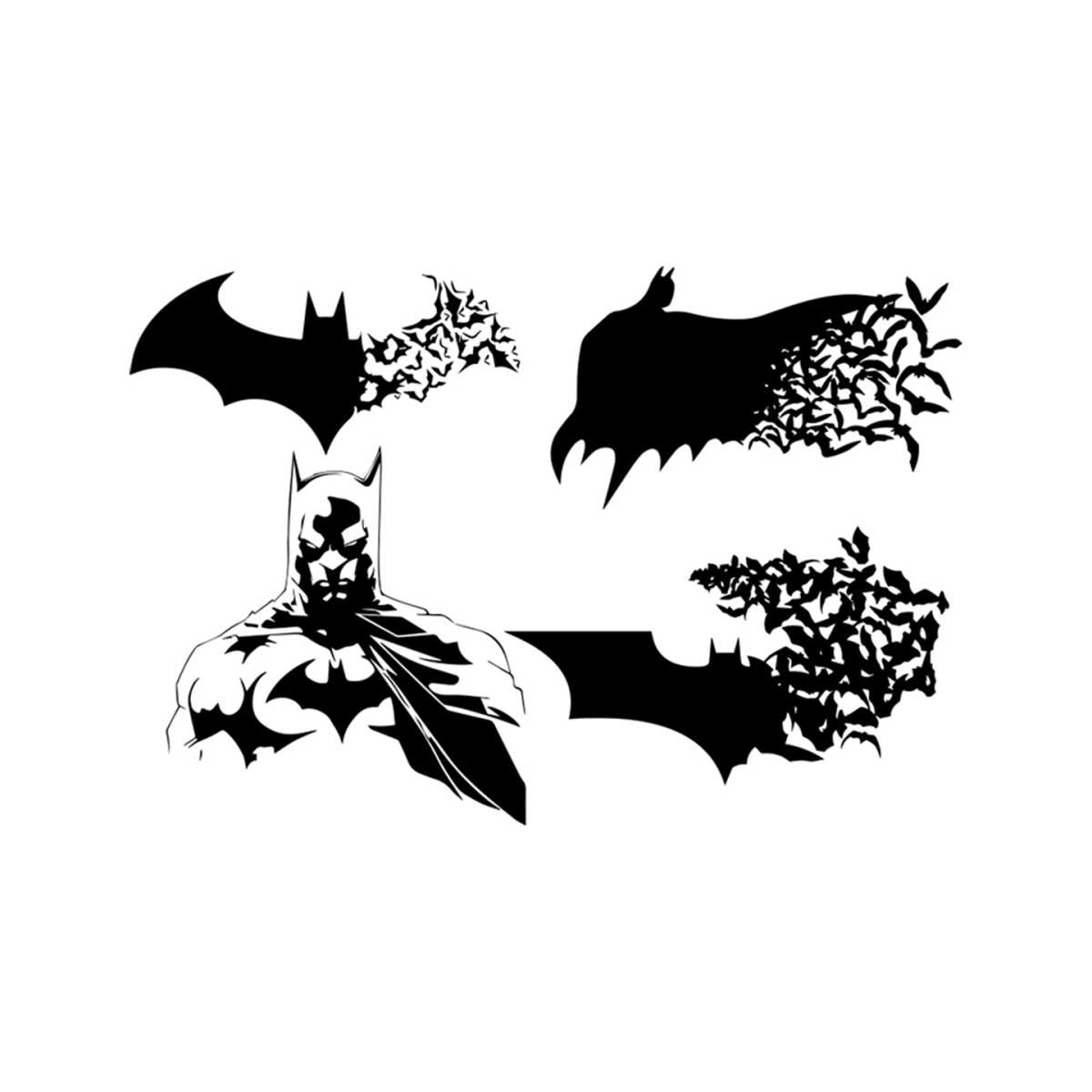 4 Designs Batman Superhero Save The World Bundle Svg | Inspire Uplift