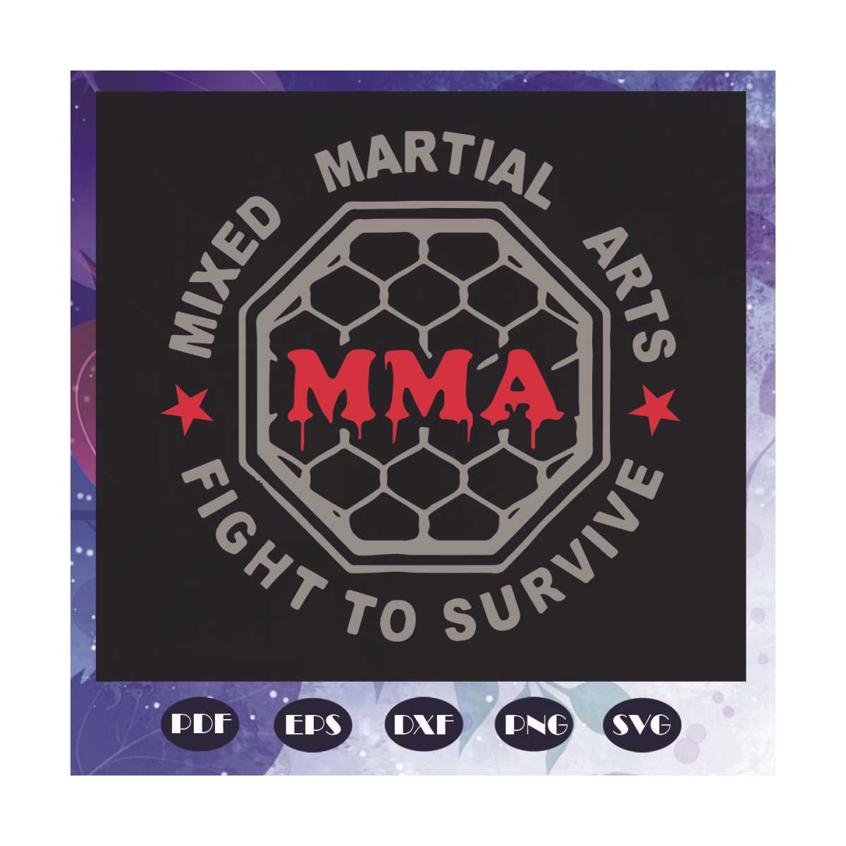 Mixed Martial Arts Cage Svg, Trending Svg, MMA Svg, MMA Logo | Inspire ...