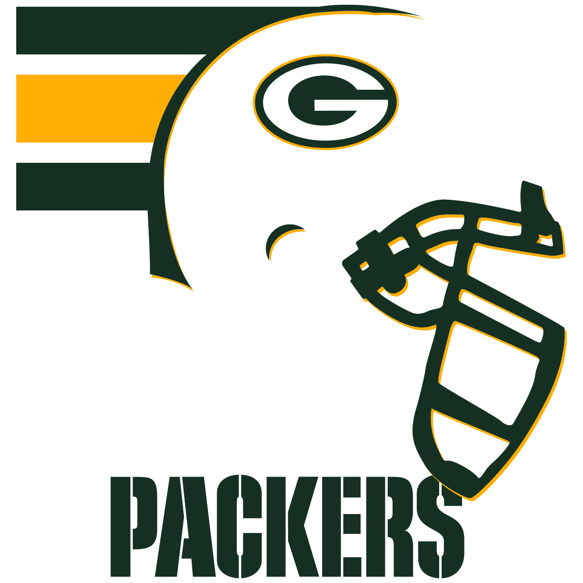 Green Bay Packers Helmet Svg | Inspire Uplift