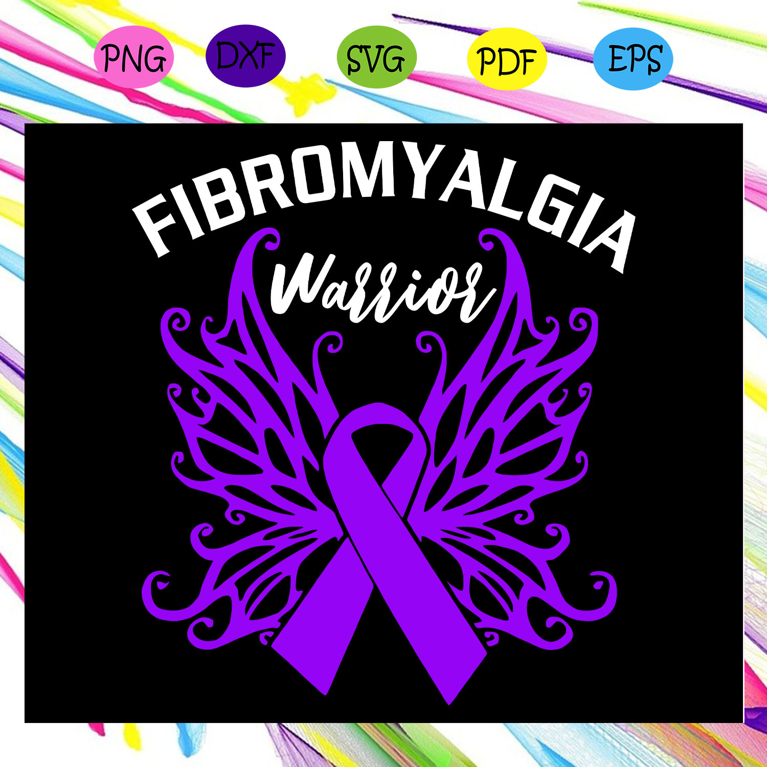 Fibromyalgia warrior warrior svg | Inspire Uplift