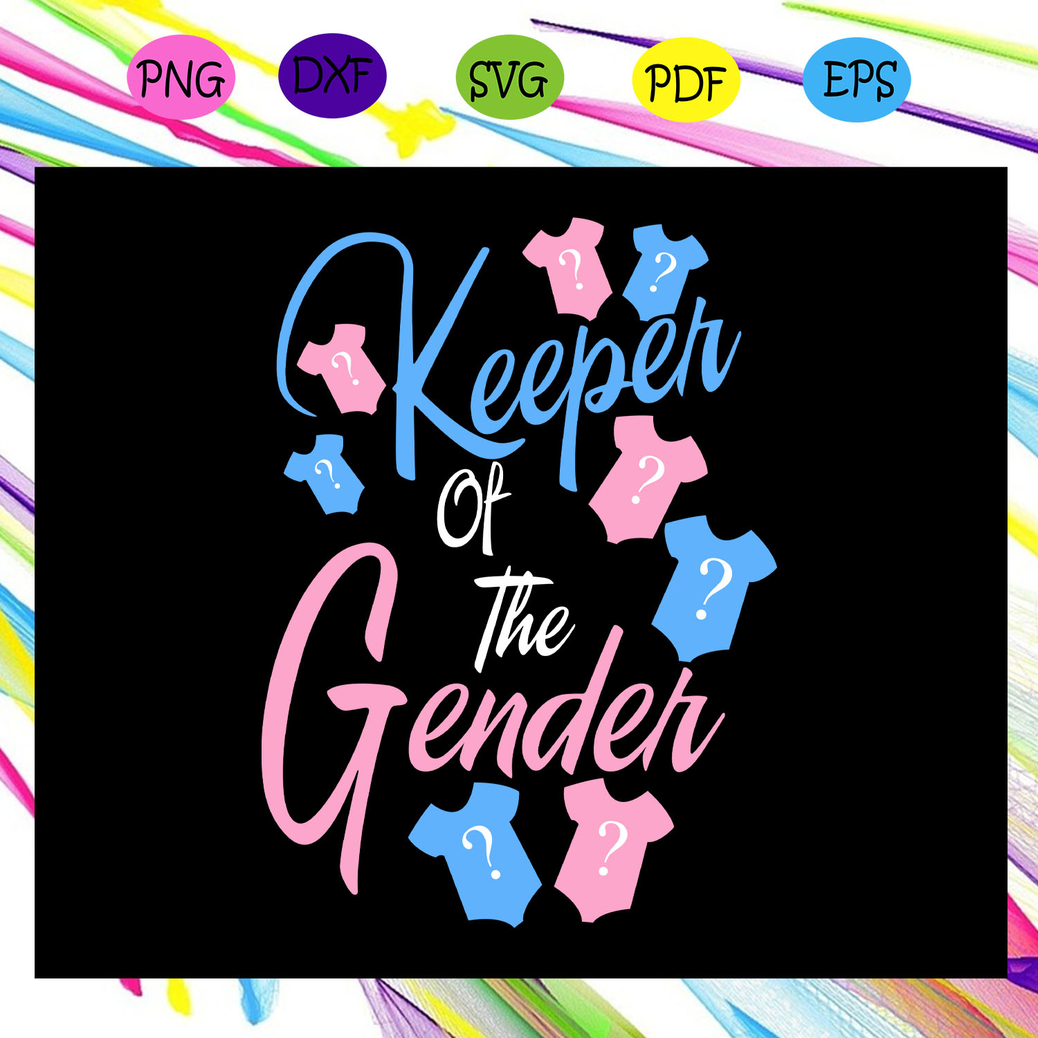 Keeper of the gender Gender Reveal Shirt Gender Reveal Party | Inspire ...