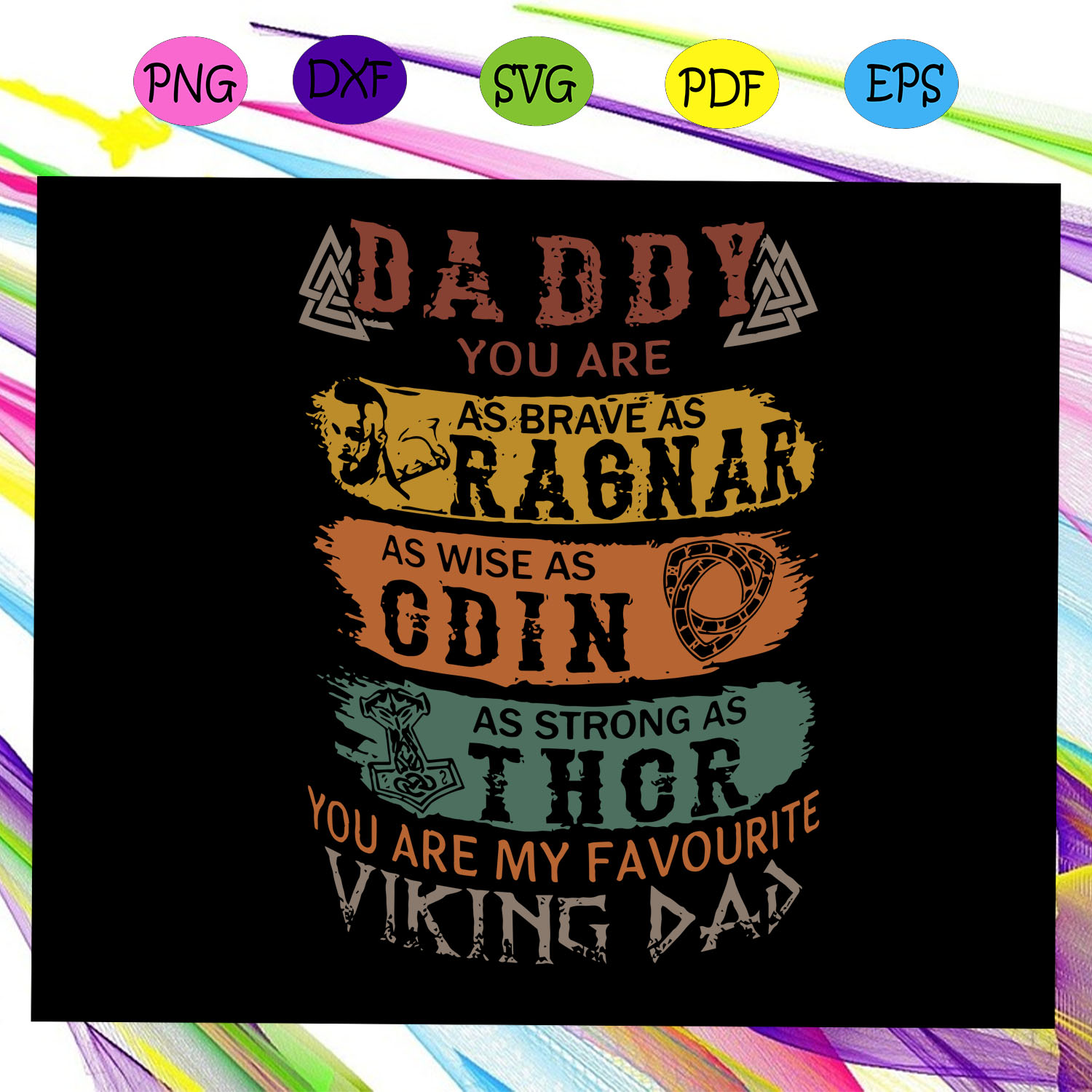 Daddy as brave as ragnar svg | Inspire Uplift