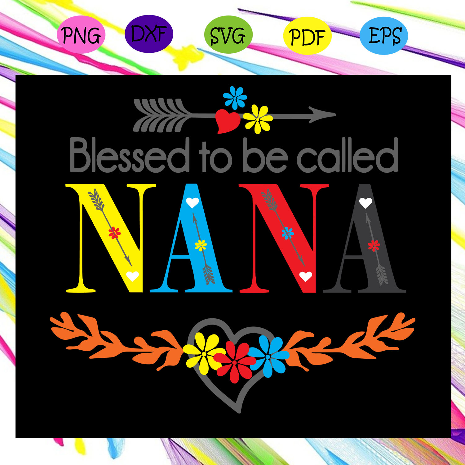 blessed to be called nana svg - Inspire Uplift