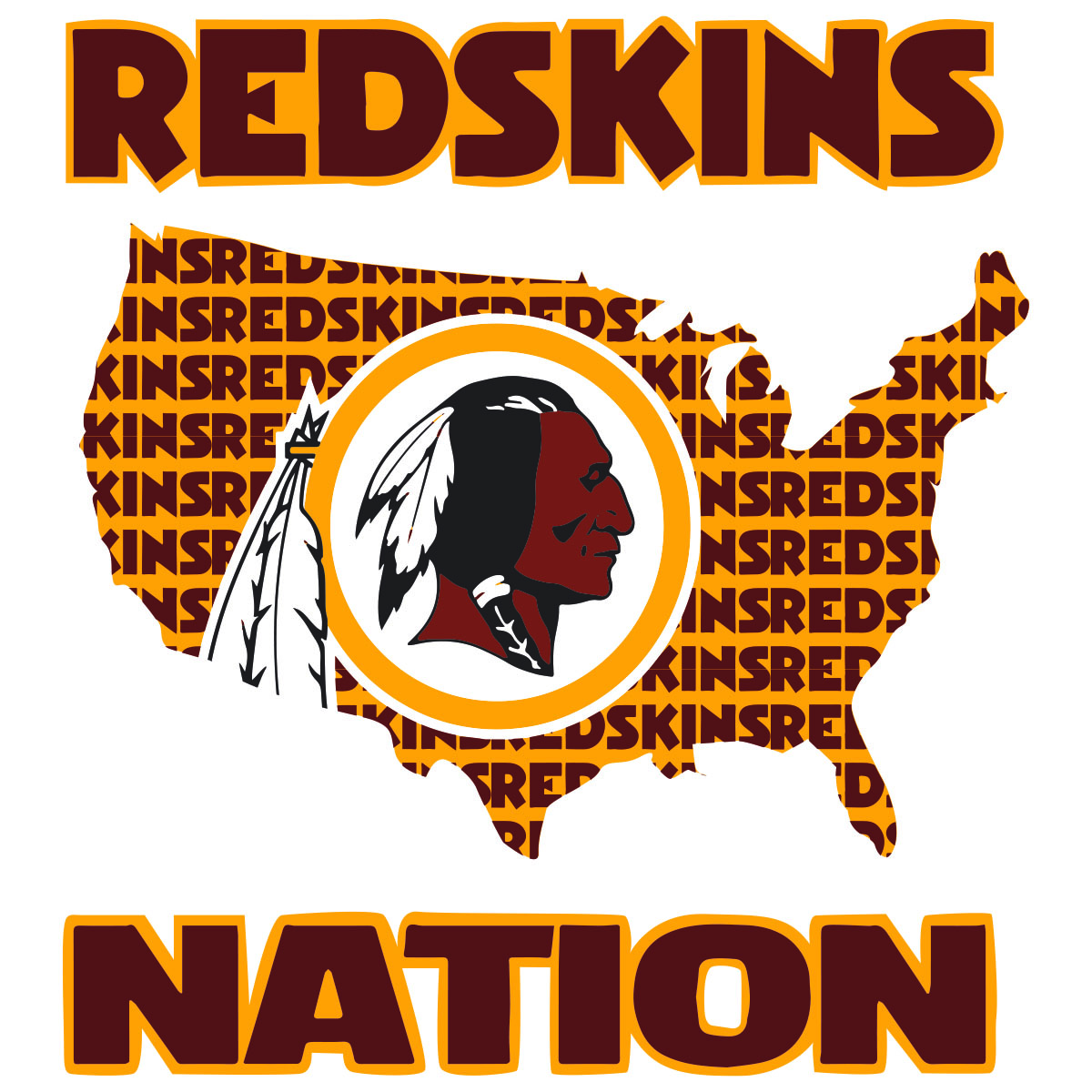 Redskins Nation Svg | Inspire Uplift