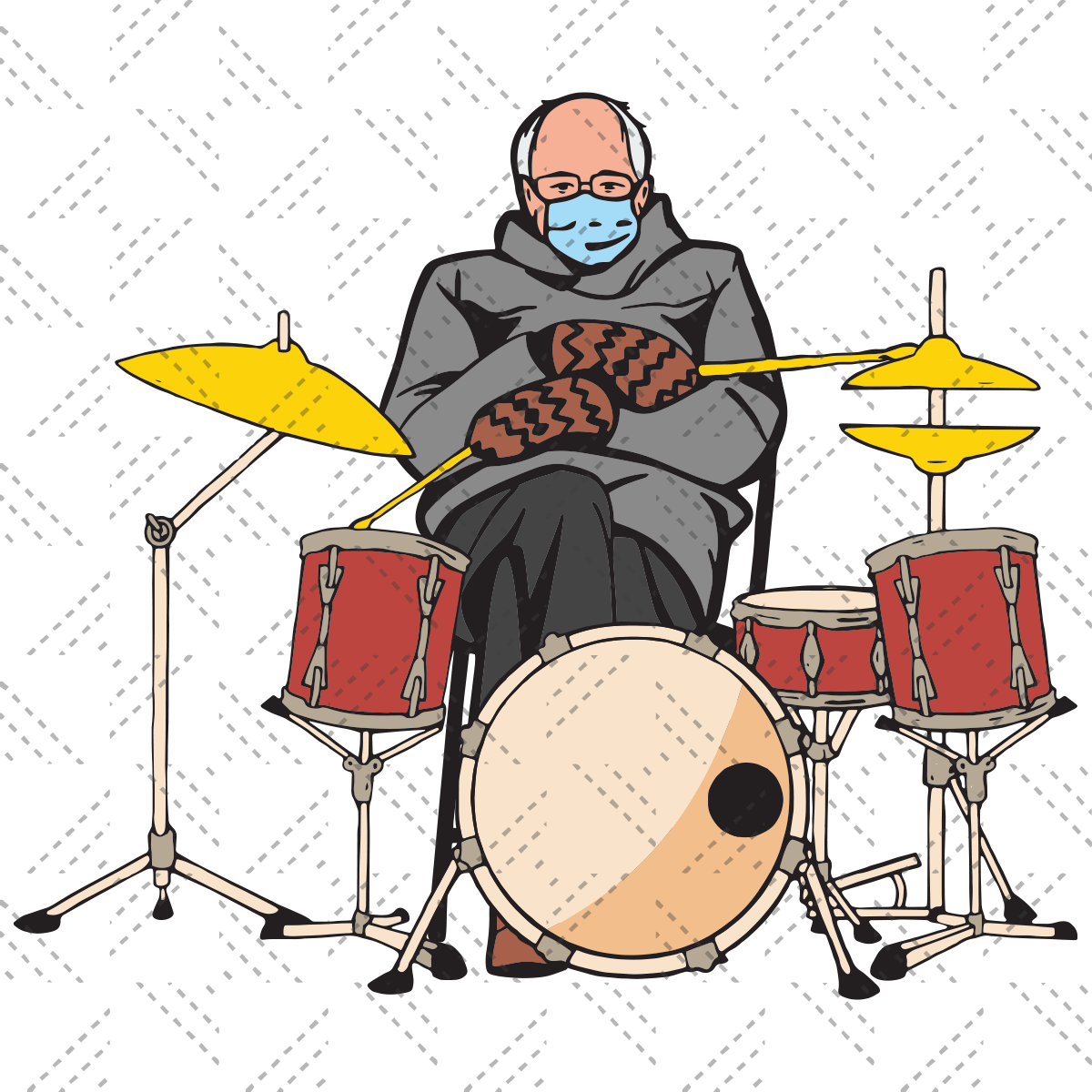 Bernie Drummer Svg | Inspire Uplift