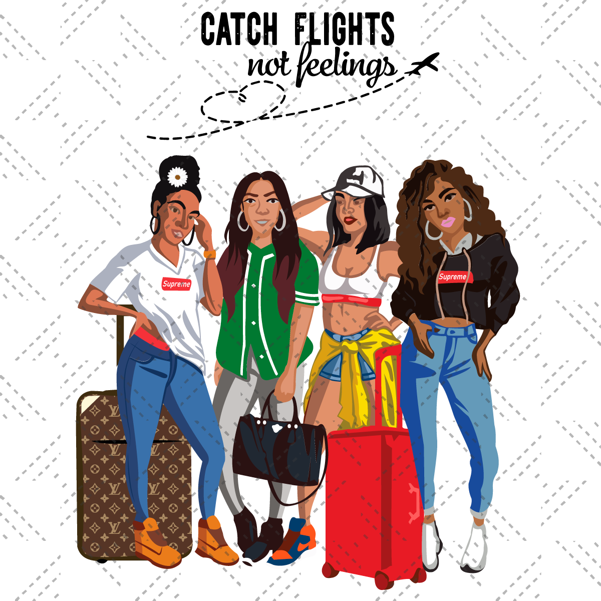 catch flights not feelings svg - Inspire Uplift