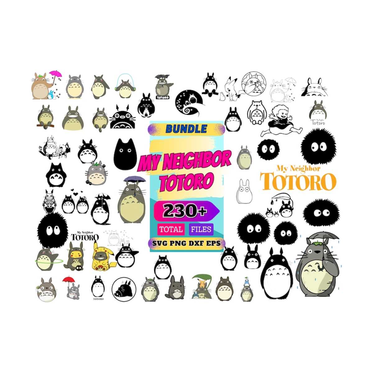 Bundle Totoro Svg Bundle, Manga Svg, Japanese SVG | Inspire Uplift