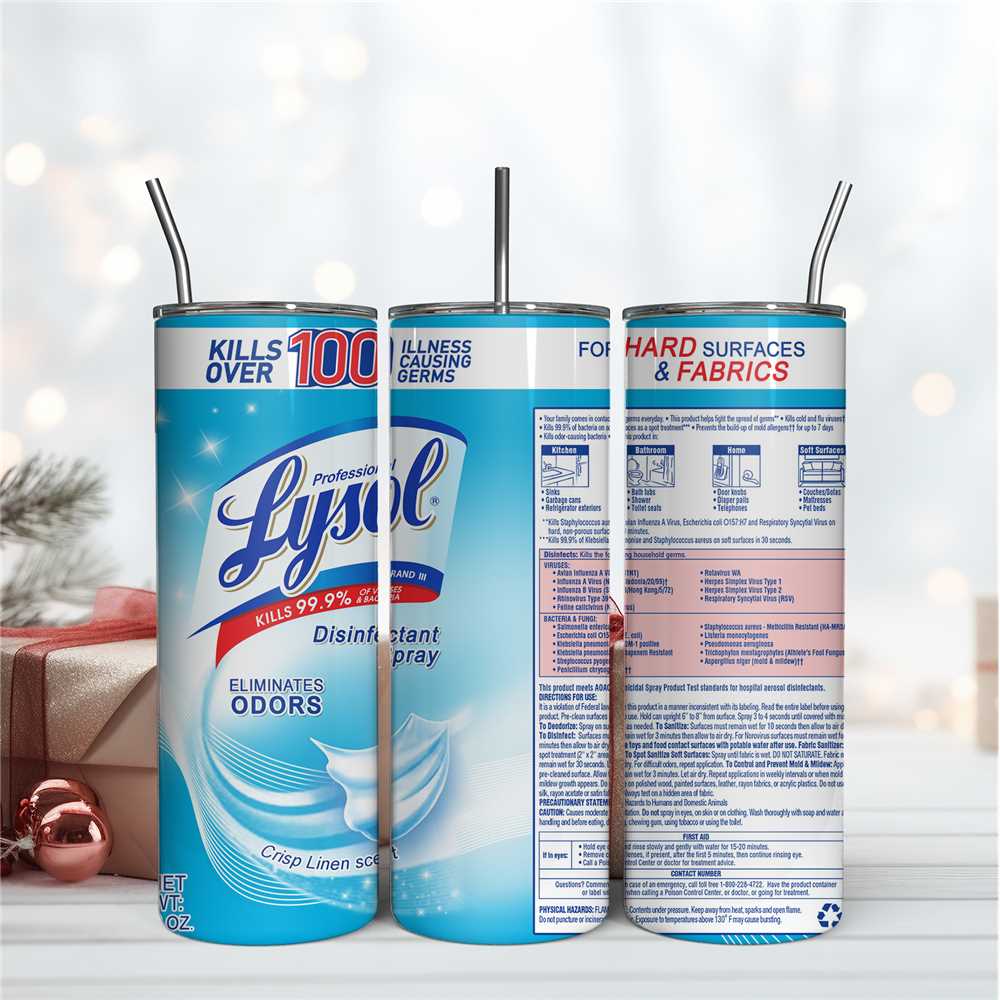 Lysol Tumbler Svg | Inspire Uplift