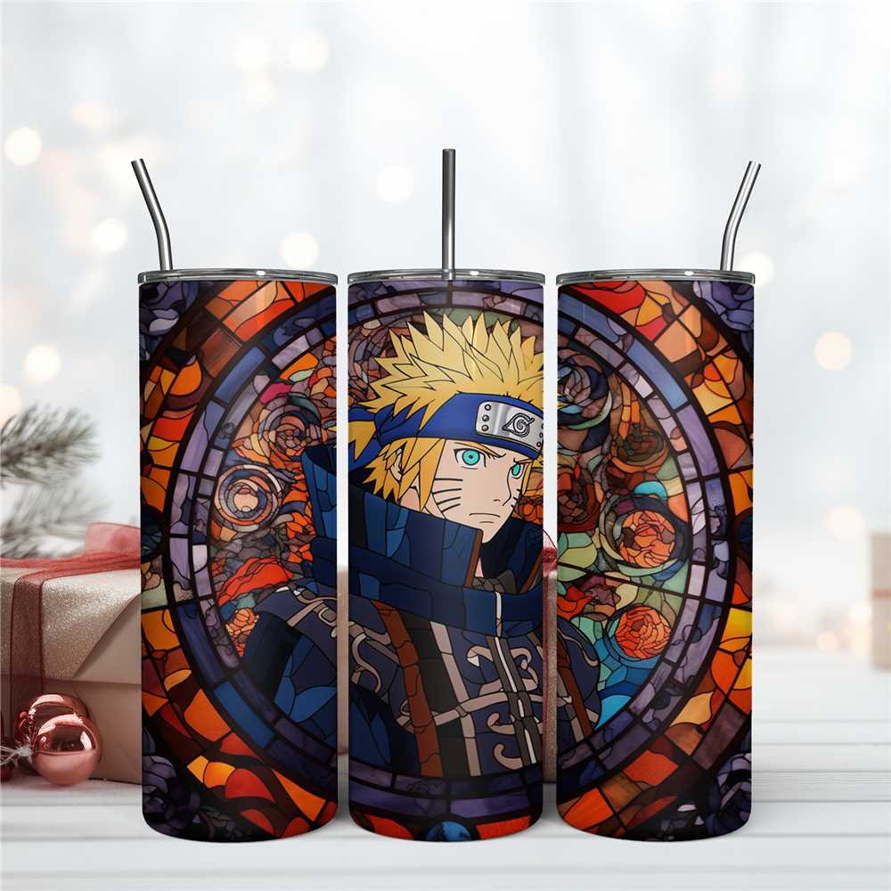 Ninja Village Naruto Stained Glass Tumbler 20oz Digital File | Inspire ...