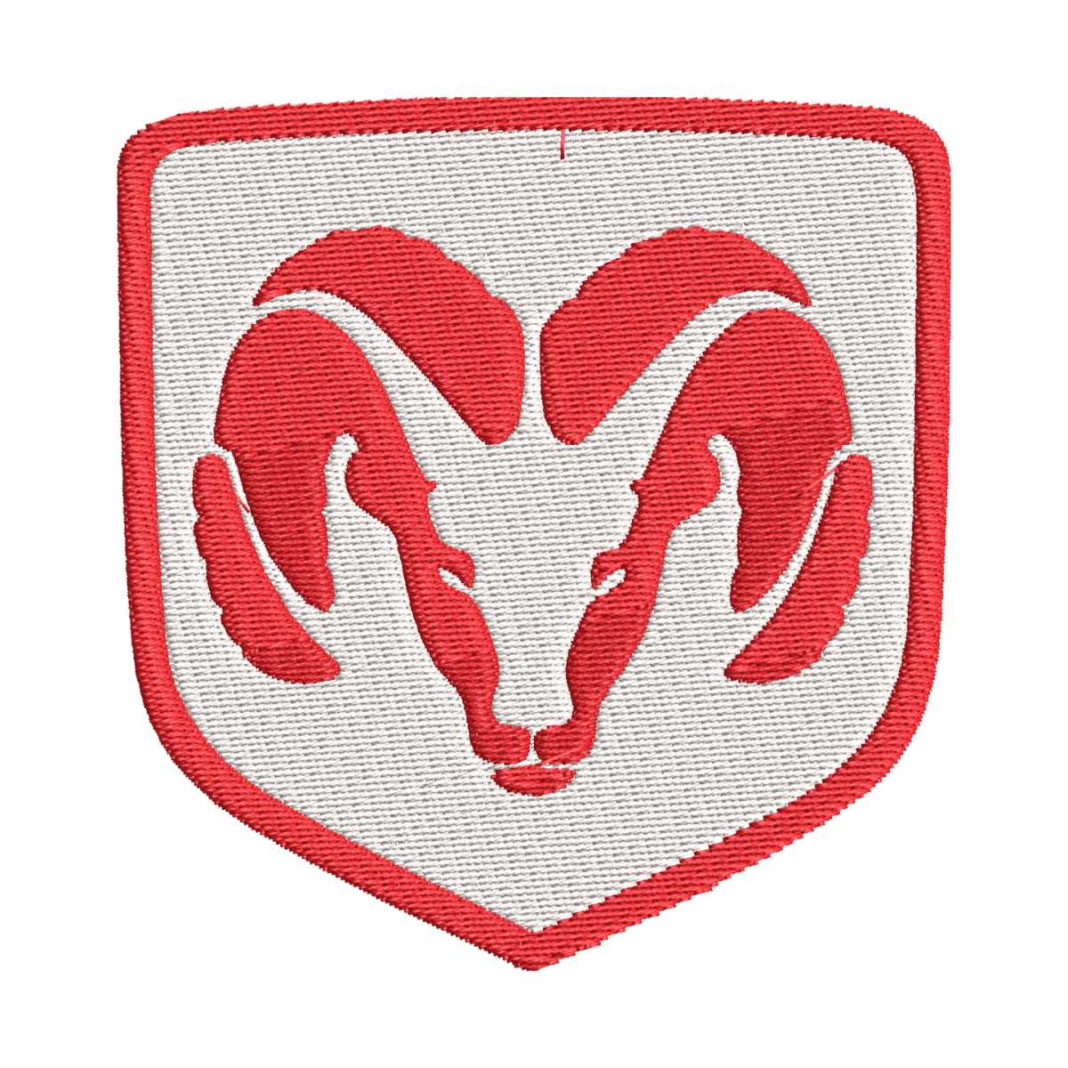 Dodge Red Logo Machine Embroidery Car Brand Download File | Inspire Uplift