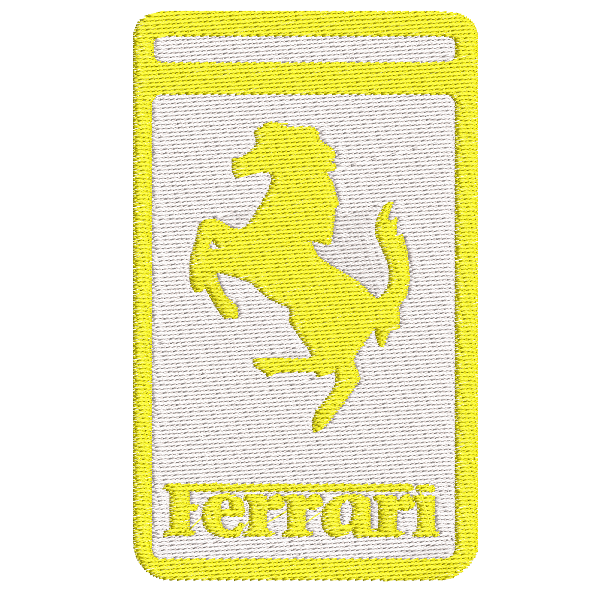 Golden Ferrari Embroidery Logo Design Brand Car Brand Embori | Inspire ...