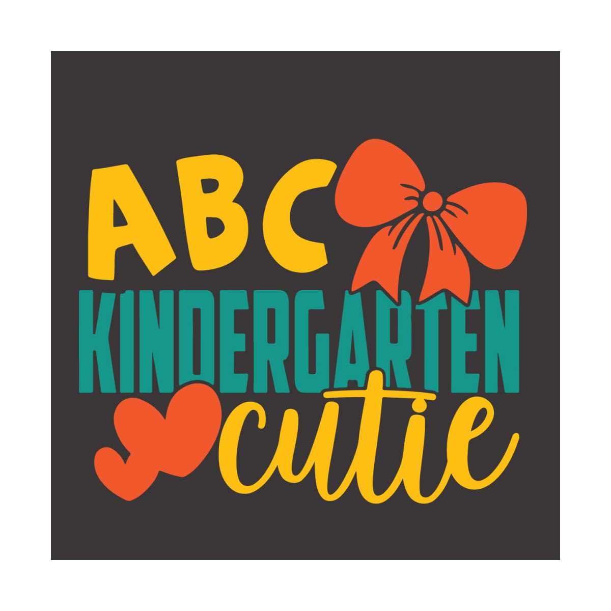 ABC Kindergarten Cutie Svg, Back To School Svg, Alphabet Svg | Inspire ...