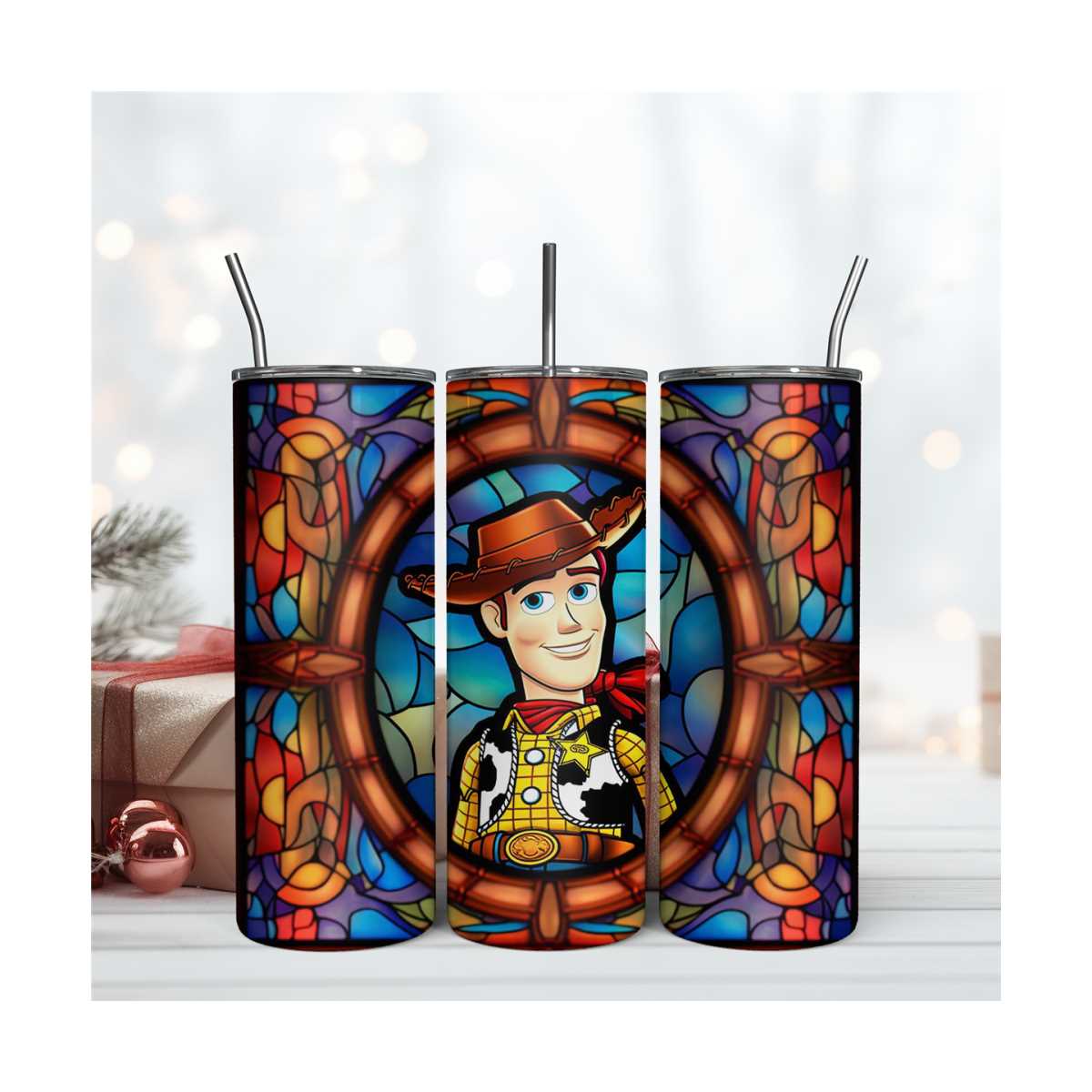 Woody Toy Story 20Oz Stained Glass Tumbler Sublimation Desig | Inspire ...