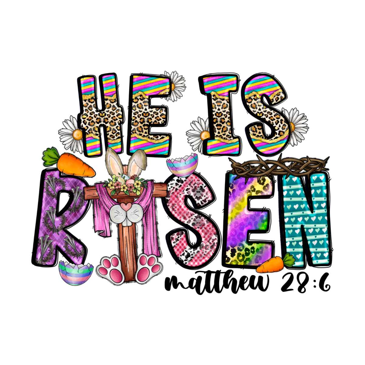 He Is Risen Matthew 286 Leopard Png Risen Png Download File - Inspire ...