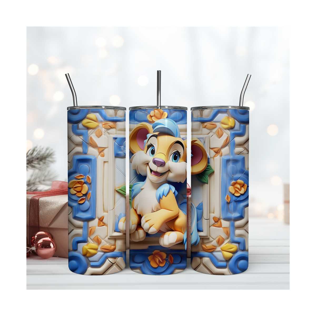 Royal Simba Skinny 20oz Tumbler, Disney Carton Wrap, Skinny | Inspire ...