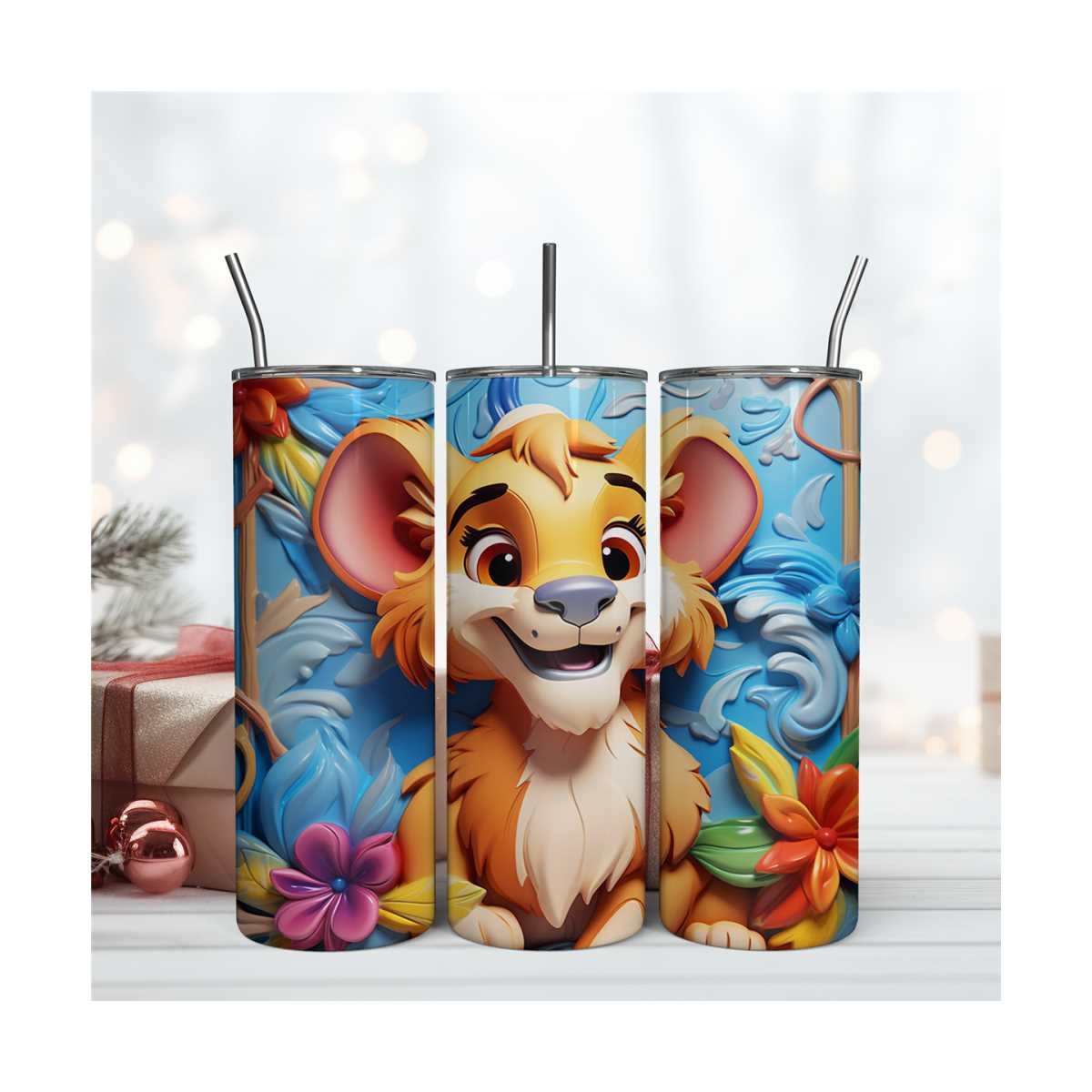 Simba Design Tumbler Wrap, Disney The Lion King 20oz, Skinny | Inspire ...