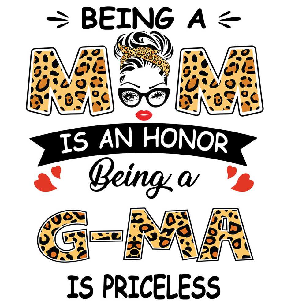 Being A Mom Is An Honor Being A GMa Is Priceless Svg, Mother | Inspire ...
