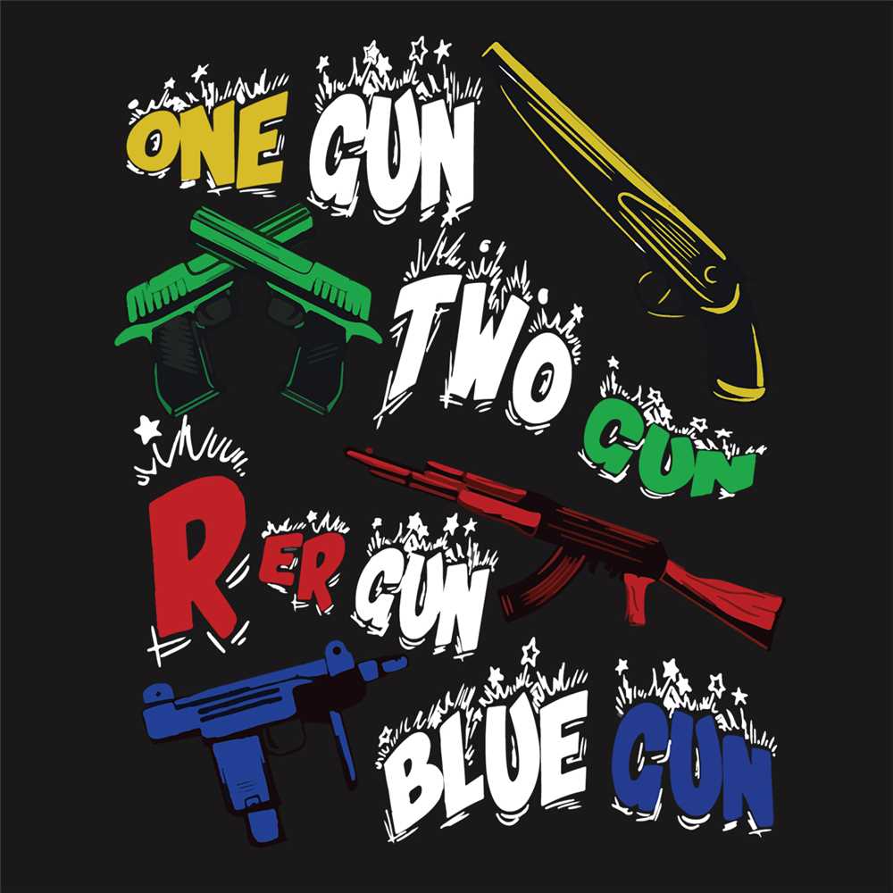 One Gun Two Gun Red Gun Blue Gun Svg, Trending Svg, Gun Svg, | Inspire ...