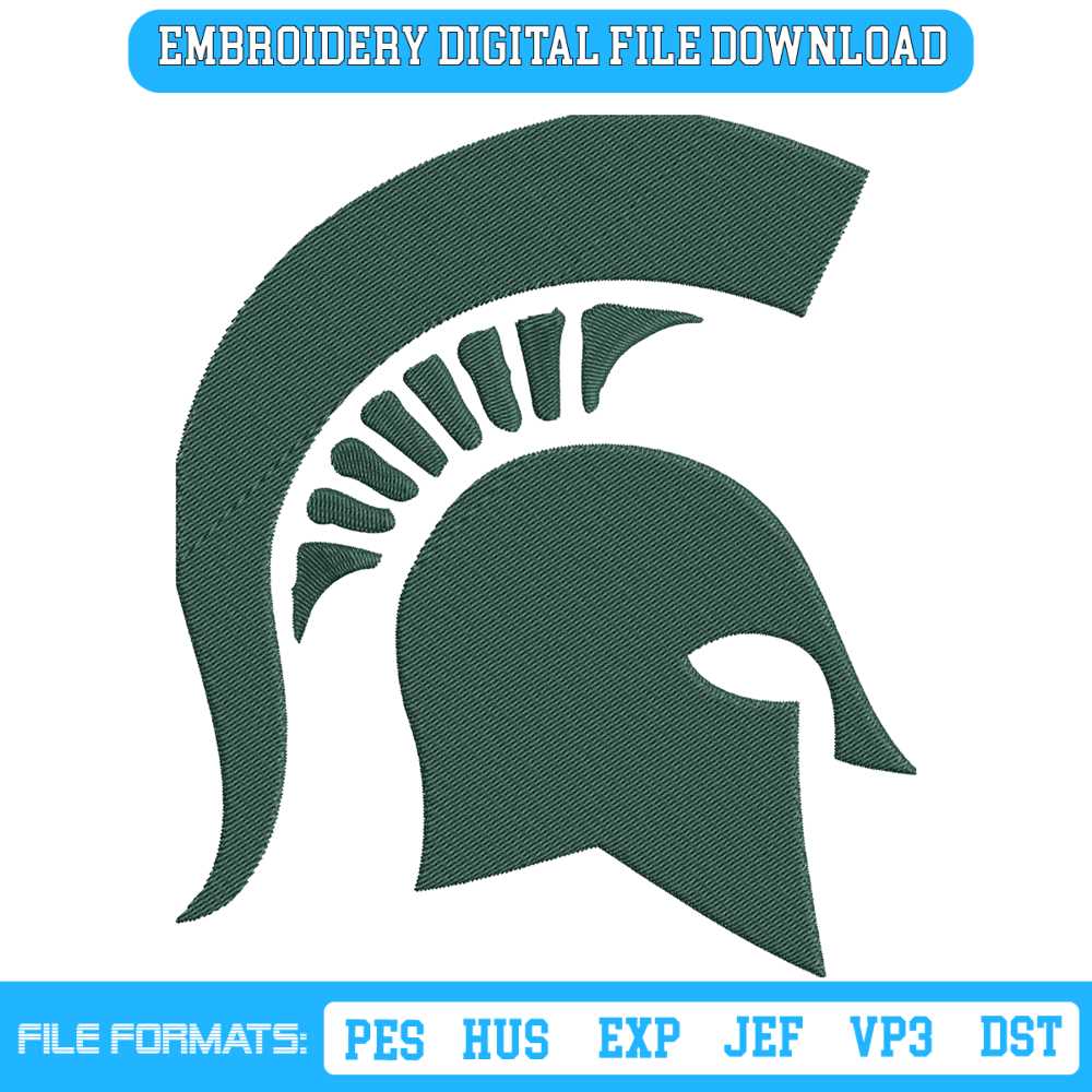 Michigan State Spartans NCAA Embroidery Design File | Inspire Uplift