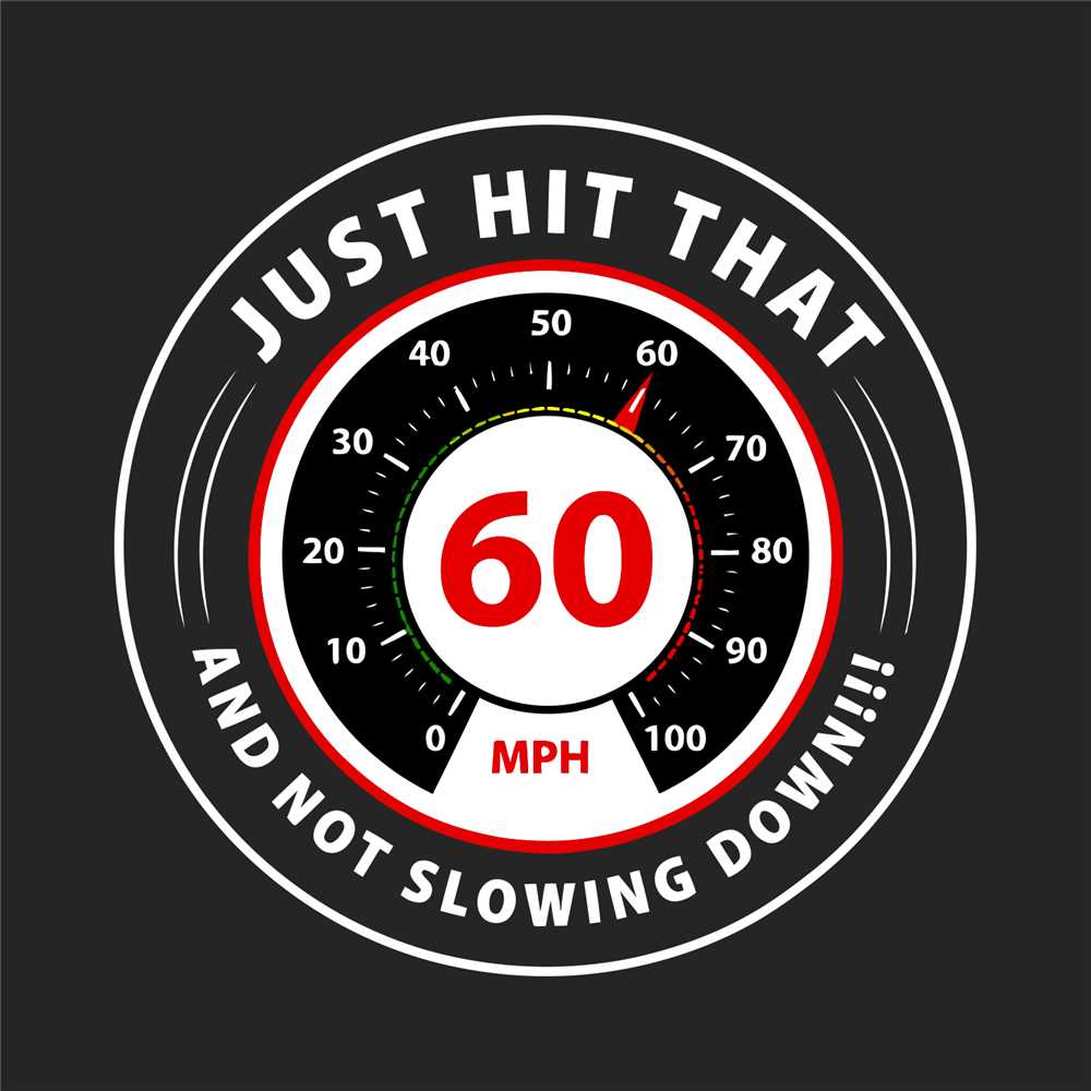 60th Birthday Motorsport Fan Speedometer 60 Mph Svg, Birthda | Inspire ...