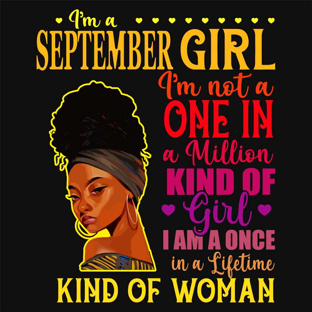 I Am A September Girl Black Woman Svg, Birthday Svg, Septemb | Inspire ...