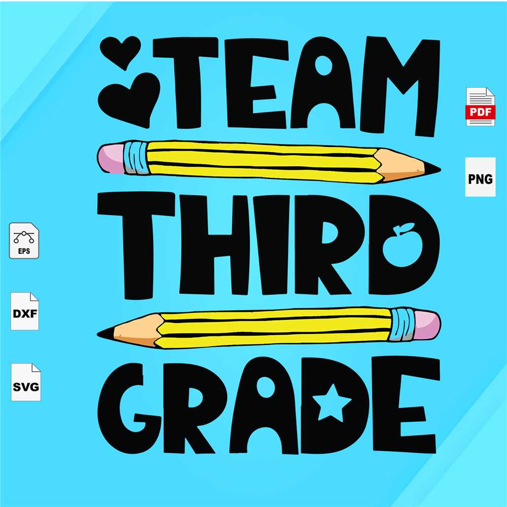 Team Third Grade, Back To School Svg, 3rd grade, third grade - Inspire ...