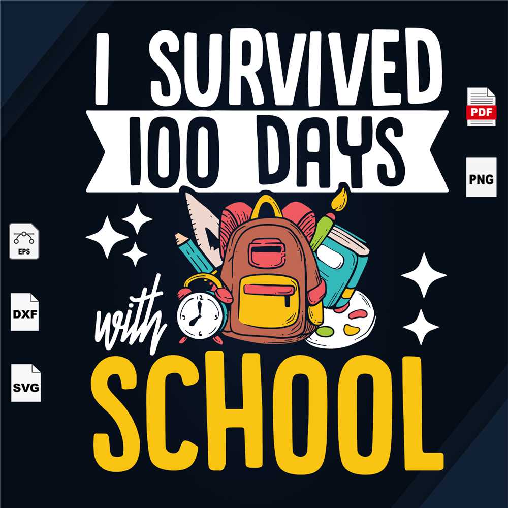 I Survived 100 Days School, 100th Day Of School, Happy 100th | Inspire ...