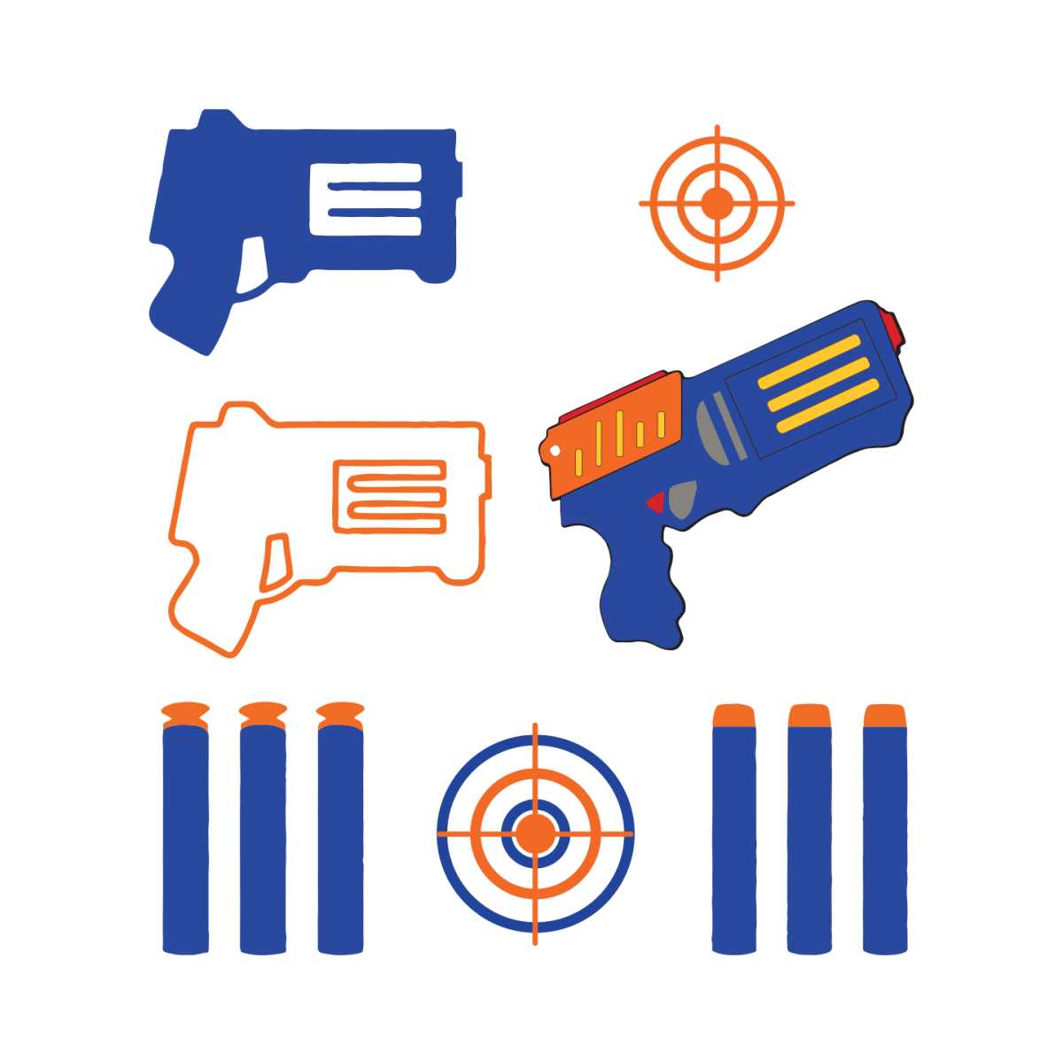 It Is Nerf Or Nothing Nerf Toy Nerf Bullet Nerf Target Bundl | Inspire Uplift